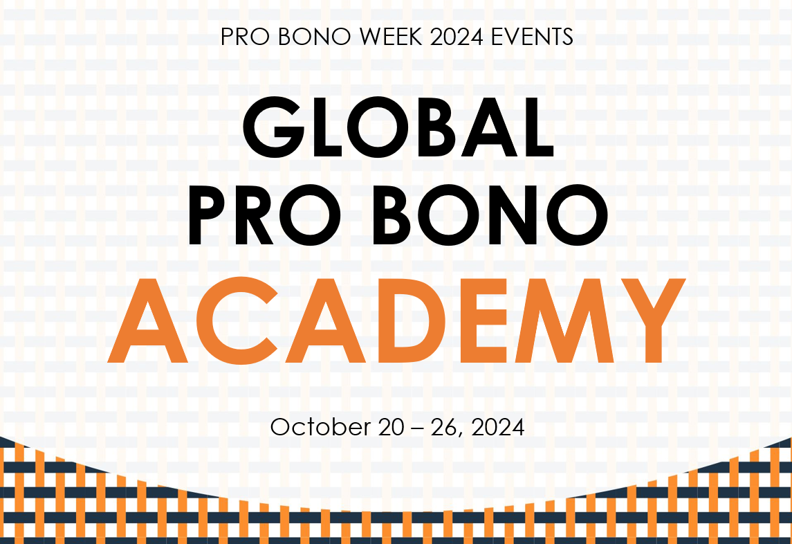 Special Thanks from Global Pro Bono Academy 2024 | Global Pro Bono Network